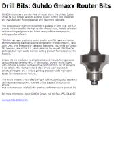 Drill Bits: Guhdo Gmaxx Router Bits - Contractor Supply Magazine