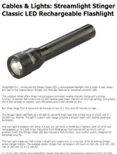 Cables & Lights: Streamlight Stinger Classic LED Rechargeable ...