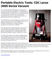 Portable Electric Tools: CDC Larue 3000 Series Vacuum - Contractor ...