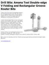 Drill Bits: Amana Tool Double-edge V Folding and Rectangular Groove ...