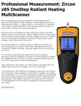 Professional Measurement: Zircon x85 OneStep Radiant Heating ...