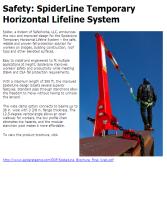 Safety: SpiderLine Temporary Horizontal Lifeline System - Contractor ...