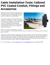 Cable Installation Tools: Calbond PVC Coated Conduit, Fittings and ...