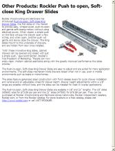 Other Products: Rockler Push to open, Soft-close King Drawer Slides ...