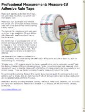 Professional Measurement: Measure-It! Adhesive Rule Tape - Contractor ...