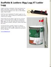 Scaffolds & Ladders: Bigg Lugg XT Ladder Lugg - Contractor Supply Magazine