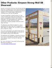 Other Products: Simpson Strong-Wall SB Shearwall - Contractor Supply ...