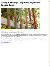 Lifting & Moving: Loop Rope Adjustable Bungee Cords - Contractor Supply ...