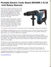 Portable Electric Tools: Bosch RH540M 1-9/16-inch Rotary Hammer ...