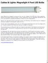 Cables & Lights: Magnalight 4 Foot LED Bulbs - Contractor Supply Magazine