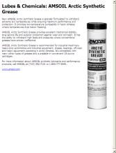 Lubes & Chemicals: AMSOIL Arctic Synthetic Grease - Contractor Supply ...