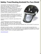 Safety: Trend Routing Airshield Pro Face Shield - Contractor Supply ...