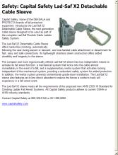 Safety: Capital Safety Lad-Saf X2 Detachable Cable Sleeve - Contractor ...
