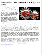 Blades: Bullet Tools CenterFire Dust-free Foam Blades - Contractor ...