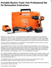 Portable Electric Tools: Fein Professional Set for Renovation ...