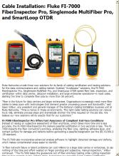 Cable Installation: Fluke FI-7000 FiberInspector Pro, Singlemode ...