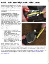 Hand Tools: Wiss Flip Joint Cable Cutter - Contractor Supply Magazine