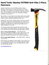 Hand Tools: Stanley FATMAX Anti-Vibe 2-Piece Hammers - Contractor ...
