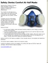 Safety: Dentec Comfort Air Half Masks - Contractor Supply Magazine