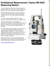 Professional Measurement: Topcon MS AXII Measuring Station - Contractor ...