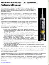 Adhesives & Sealants: OSI QUAD MAX Professional Sealant - Contractor ...
