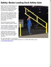Safety: Benko Loading Dock Safety Gate - Contractor Supply Magazine