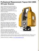 Professional Measurement: Topcon GLS-2000 3D Laser Scanner - Contractor ...