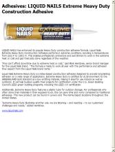 Adhesives: LIQUID NAILS Extreme Heavy Duty Construction Adhesive ...