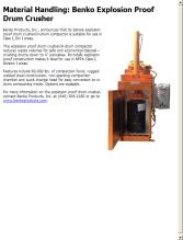 Material Handling: Benko Explosion Proof Drum Crusher - Contractor ...