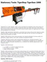 Stationary Tools: TigerStop TigerSaw 1000 - Contractor Supply Magazine