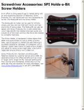 Screwdriver Accessories: SPI Holds-a-Bit Screw Holders - Contractor ...