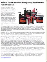 Safety: Deb KrestoGT Heavy-Duty Automotive Hand Cleaners - Contractor ...