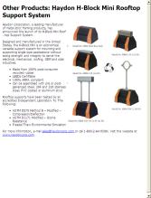 Other Products: Haydon H-Block Mini Rooftop Support System - Contractor ...