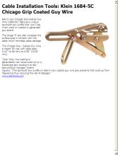 Cable Installation Tools: Klein 1684-5C Chicago Grip Coated Guy Wire ...