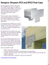 Hangers: Simpson PCZ and EPCZ Post Caps - Contractor Supply Magazine
