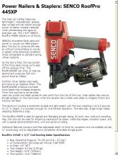 Power Nailers & Staplers: SENCO RoofPro 445XP - Contractor Supply Magazine