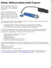 Safety: Williams Safety Knife Program - Contractor Supply Magazine