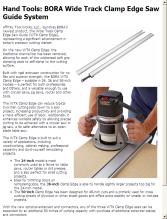 Hand Tools: BORA Wide Track Clamp Edge Saw Guide System - Contractor ...