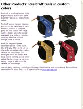 Other Products: Reelcraft reels in custom colors - Contractor Supply ...