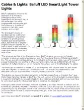 Cables & Lights: Balluff LED SmartLight Tower Lights - Contractor ...