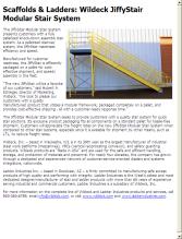 Scaffolds & Ladders: Wildeck JiffyStair Modular Stair System ...