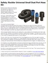 Safety: Rockler Universal Small Dust Port Hose Kit - Contractor Supply ...