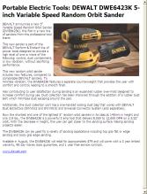 Portable Electric Tools: DEWALT DWE6423K 5-inch Variable Speed Random ...