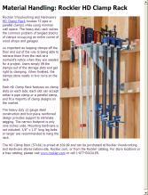 Material Handling: Rockler HD Clamp Rack - Contractor Supply Magazine