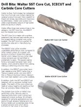 Drill Bits: Walter SST Core Cut, ICECUT and Carbide Core Cutters ...