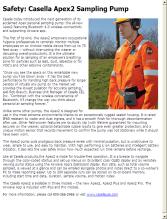 Safety: Casella Apex2 Sampling Pump - Contractor Supply Magazine
