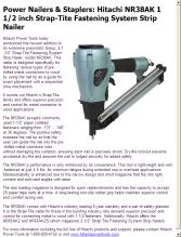 Power Nailers & Staplers: Hitachi NR38AK 1 1/2 inch Strap-Tite ...