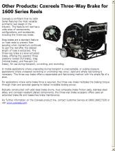 Other Products: Coxreels Three-Way Brake for 1600 Series Reels ...
