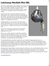 Latchways ManSafe Mini SRL - Contractor Supply Magazine