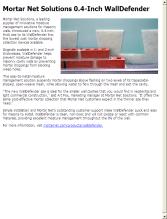 Mortar Net Solutions 0.4-Inch WallDefender - Contractor Supply Magazine